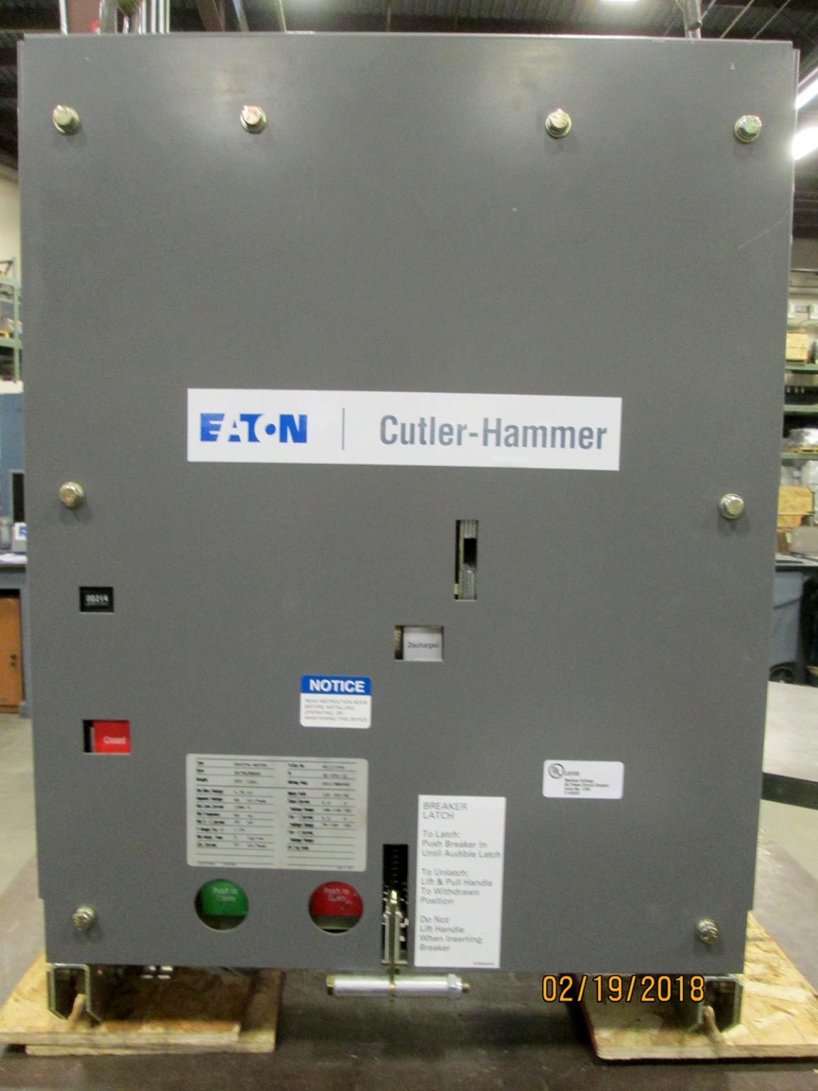 Eaton/Cutler Hammer/Westinghouse type 50VCPW-ND250 1200A Vacuum Circuit ...